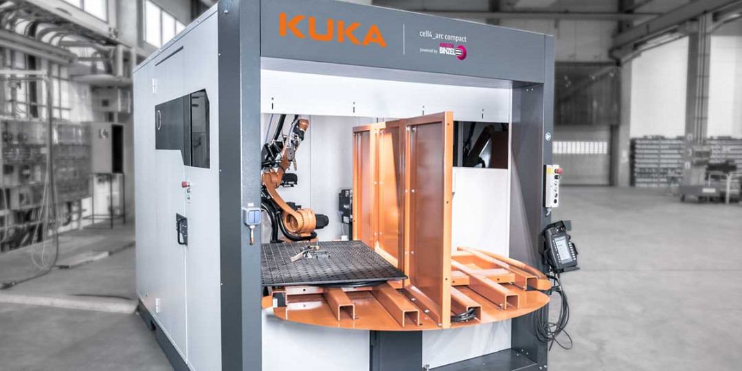 KUKA cell4_arc alimentato da ABICOR BINZEL | Saldare.info